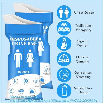 Chine Disposable Urine Bags, Pack Travel Pee Bags, Unisex Urinal Bag Vomit Bags Travel Traffic Jam Emergency Portable à vendre