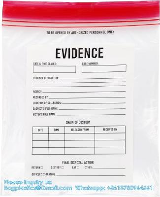 Chine Sacs de preuves, organisateur, sac de rangement Sac de friandises pour les fêtes amusantes, super pour Halloween et les fêtes de police. à vendre