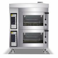 Quality Professional Stainless Steel Gas Oven For Bakery With Glass Window for sale
