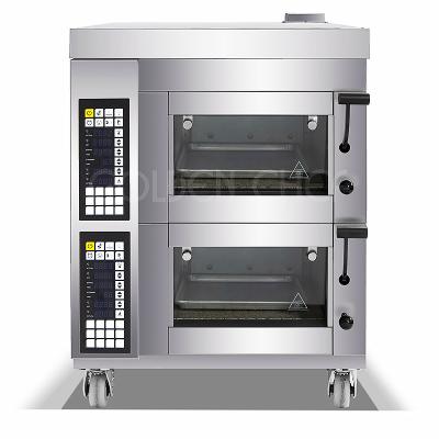 Professional Stainless Steel Gas Oven For Bakery With Glass Window