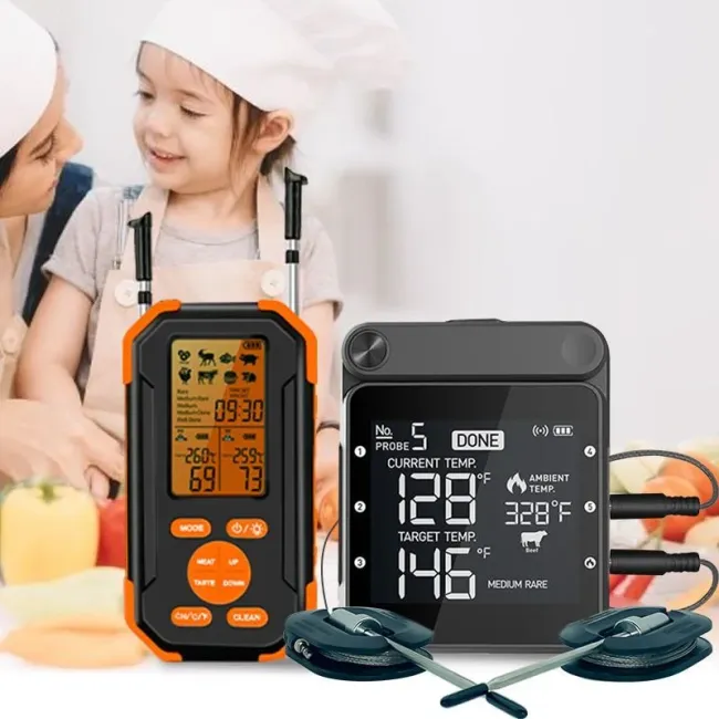 BBQ를 위한 USB 오븐 온도계와 디지털 와이파이 무선 BBQ 고기류 온도계