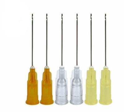 Cina SJ Disposable Irrigation Needle Tips End-Closed 25G 27G 30GA Side Hole Dental Endo Irrigation Needles in vendita