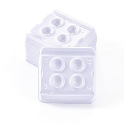 Cina SJ Dental Mixing Plates 4 Hole Well Medical Dental Mixing Trays Disposable ECO Friendly Plastic Dental Mixing Wells in vendita
