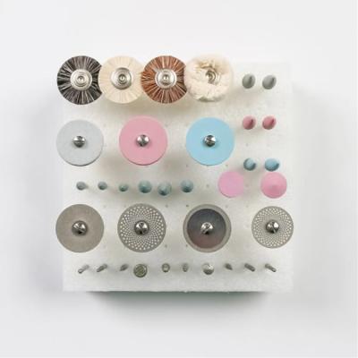 Cina SJ Dental Lab Material Micro Motor Composite Polishing Burs Rubber High Quality Dental Polish Kit OEM Wholesale in vendita