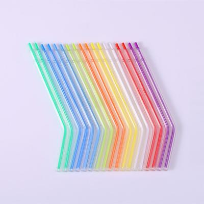 Cina SJ AT200 Disposable Medical Hygienic Suction Tube PVC Dental Cleaning Nozzle 3 Way Air Water Syringe Tip in vendita