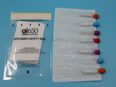 Chine Sacs à spécimens biologiques jetables OEM 95kPa avec poche absorbante à 7 compartiments à vendre