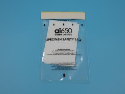 Chine Sac de transport pour spécimens biologiques à risque de 95 kPa avec manchon absorbant à 7 compartiments à vendre