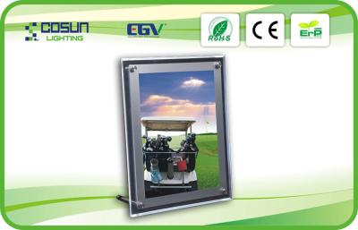 Cina SMD3528 il segno esile di cristallo della scatola leggera del quadrato LED assottiglia 8mm spessi in vendita