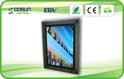 Cina Scatola leggera esile di cristallo illuminata dell'interno del LED/scatola leggera fissata al muro, singolo lato in vendita