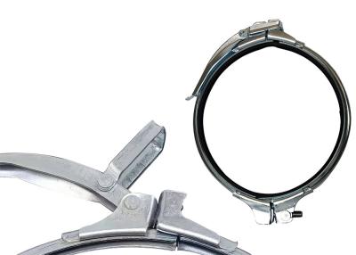 Κίνα Γαλβανισμένος χάλυβας 140mm βαρέων καθηκόντων σύνδεση αγωγού Hvac σφιγκτηρών σωλήνων προς πώληση