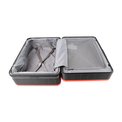 중국 Customized PC Trolley Case Universal Wheel Three-Piece Large-capacity Suitcase Spinner Suit Boarding Luggage Case 판매용