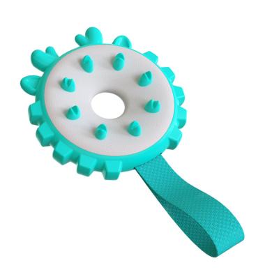 Cina Pet Toy Pet Dog Teeth Grinding Toy Ring Dog Toothbrush Dog Chew Toy in vendita