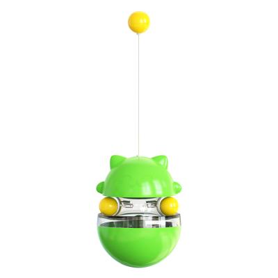 Cina Wholesale interactive pet dancing spinning cat toy leaking slow food ball in vendita