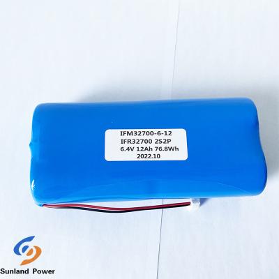 China IFR32700 2S2P 6.4V 12AH 3.2V LiFePO4 Battery For Electric Fencing for sale