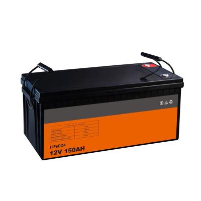 China 12v 150Ah Rechargeable deep Cycle lifepo4 Battery Lithium iron Battery for sale
