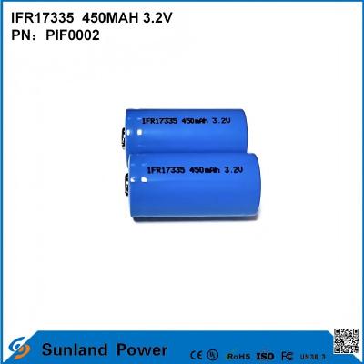 중국 IFR17335 배터리 3.2V 450mah 디지털 제품 등 다양한 장치 및 시나리오에 사용된다 조명 장비 전기 도구 소형 기기 에너지 저장 시스템 판매용