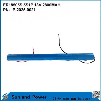 중국 ER18505S 5S1P 18V 2800MAH 고온 저항 고용량 배터리 판매용