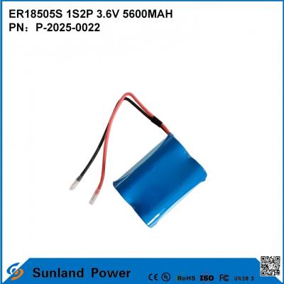 중국 ER18505S 1S2P 3.6V 5600MAH 고온 내성 고용량 배터리 판매용