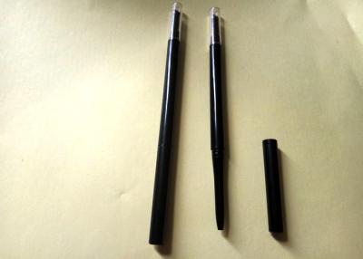 Chine Le crayon de rouge à lèvres noir et mince est un emballage de couleurs personnalisées pour les lèvres à vendre