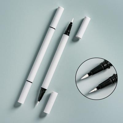 中国 空き 2 in 1チューブ プライベート・レーベル ロゴ 黒のアイラインペンシル カスタムアイライン液体アイライン容器 販売のため