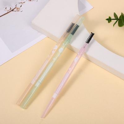Chine Double Sided Eyebrow Pencil Private Label Vegan Sculpt Styling Eyebrow Pencil Beige Nude Slim Container à vendre