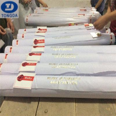 China Uniform fabric of T/C65/35 21x21 100x50 58"/59" bleach white for sale