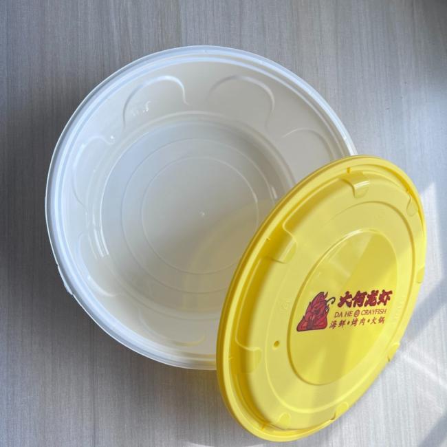 Customized Disposable Takeaway Food Lunch Box Hot Soup Bowl Safety Plastic Food Packing Container