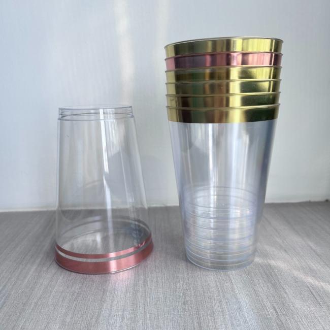 4oz-8oz Customized Printing Disposable Ripple Wall Paper Cup Non Plastic Free Plastic Cup