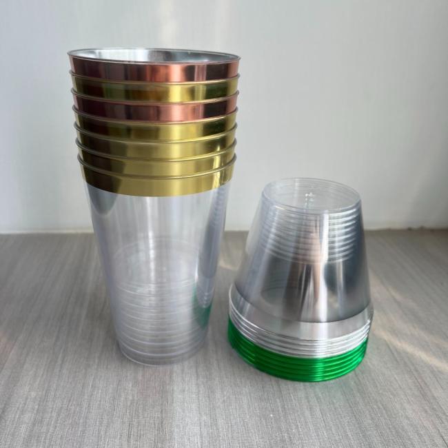 China Manufacturer Custom Printing Logo Cup Juice Clear Cold Drink Disposable Plastic Cups
