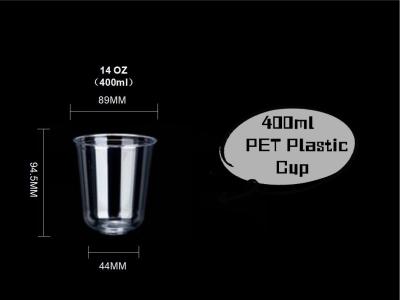 중국 투명한 일회용 차가운 음료 플라스틱 컵 용량 10oz-20oz 판매용