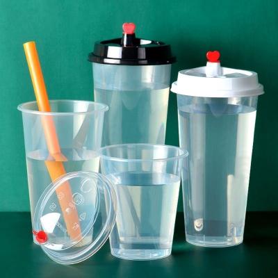 중국 500/750/1000ml 일회용 차가운 음료 컵 환경 친화적 및 사용자 정의 가능 판매용