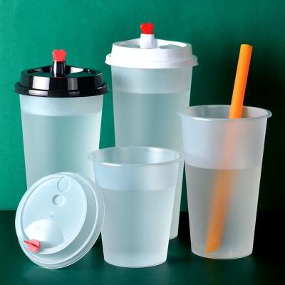 중국 12oz/16oz/20oz/24oz 파티 음료용 플라스틱 컵 사용자 지정 선명한 PP 일회용 컵 판매용