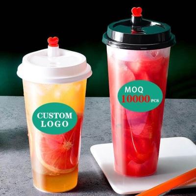 중국 12oz/16oz/20oz/24oz 파티 음료용 플라스틱 컵 사용자 지정 선명한 PP 일회용 컵 판매용