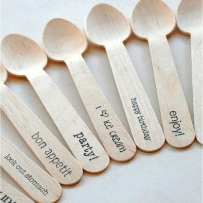 Chine Couverts à cuillère à fourchette réutilisables pour le camping et les voyages en fibres de bois écologiques à vendre