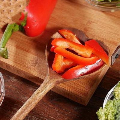Chine Appareil à café jetable écologique Cuillère en bois en forme d'amour Appareil de cuisine japonais à vendre