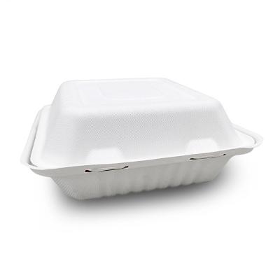 중국 30일 반품 정책 사탕수수용 수하물 상자 음식 용기 가져가기 점심 패키지 판매용
