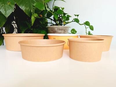 중국 환경 친화적 인 디자인과 함께 친환경 맞춤 인쇄 물 방지 크래프트 종이 그릇 판매용