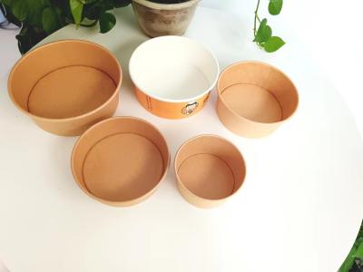 중국 환경 친화적 인 디자인과 함께 친환경 맞춤 인쇄 물 방지 크래프트 종이 그릇 판매용