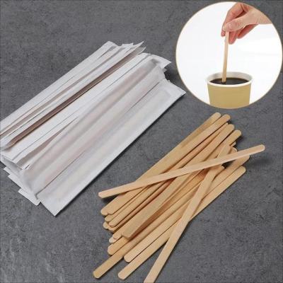 Chine Remuteurs en bois de style droit enveloppés individuellement pour le set d'accessoires de remuage de café à vendre
