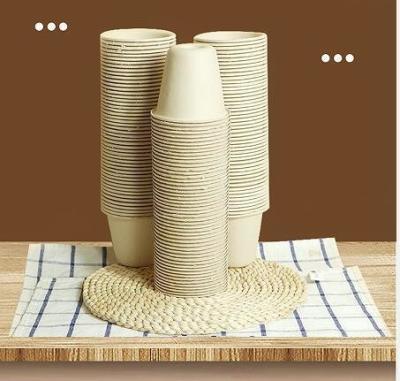 중국 간단한 스타일 8oz 생분해 가능한 Bambu Fiber 일회용 컵 판매용