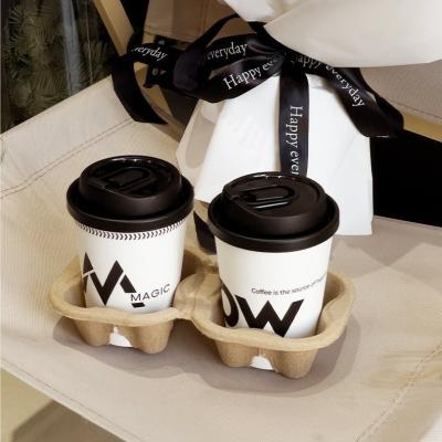 Chine Porte-gobelets écologique pour une fois et pour deux fois, plateaux pour tasses de café et plateaux personnalisables à vendre