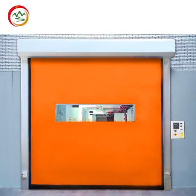 China Modern Industrial Automatic PVC Fabric High Speed Self-Repairing Roll Door Clean Room Shutter Exterior Rapid Rise Rapid Action for sale