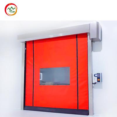 China Modern Design Automatic Industrial PVC Fast Door Self Repairable Soft Curtain Roll Exterior Steel Polymer Clean Windproof for sale