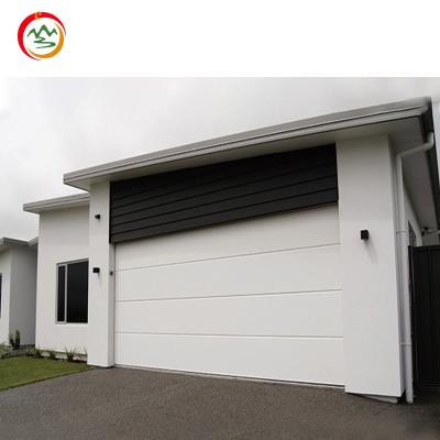 China Factory Price House White Garage Doors Design Automatic Steel Plate Overhead Insulated Villa Exterior Sectional Garage Door for sale