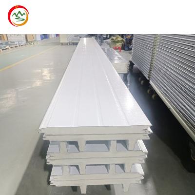 China Modern Industrial Design 9x7 Automatic Garage Door Windows Smooth Flush Steel Sandwich Panel Walnut Polymer Hotels Warehouses for sale