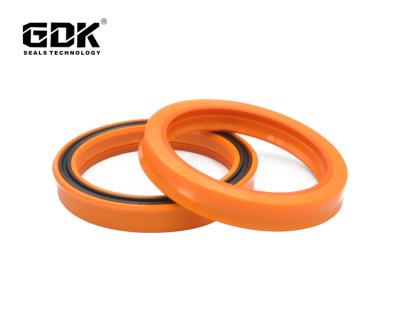 Cina Guarnizione arancio materiale di Hallite di colore dell'unità di elaborazione della guarnizione del pistone del cilindro idraulico di GDK per l'escavatore Cylinder in vendita