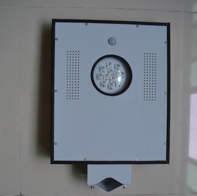 China Tudo em uma luz solar controlada da luz de rua 12W, exterior automática conduzida solar à venda