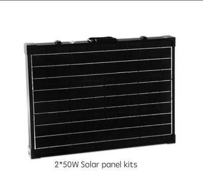 Cina I sistemi portatili 2 la X 50W del pannello solare raddoppiano il fluoro parteggiato TPT Backsheet in vendita