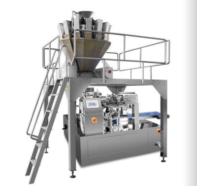 Cina Macchina di rifornimento gommosa del sacchetto della macchina imballatrice di Doypack della borsa rotatoria automatica piena della chiusura lampo in vendita