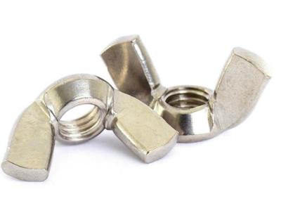 China Stainless Steel Metal Nut M6 M10 B8 B8M B8T Edged Butterfly Wing Nut DIN314 for sale